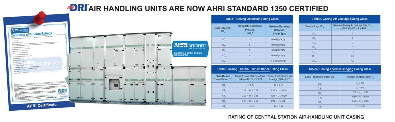 DRI AHU: Factory Assembled, Tested Air-Handling Units