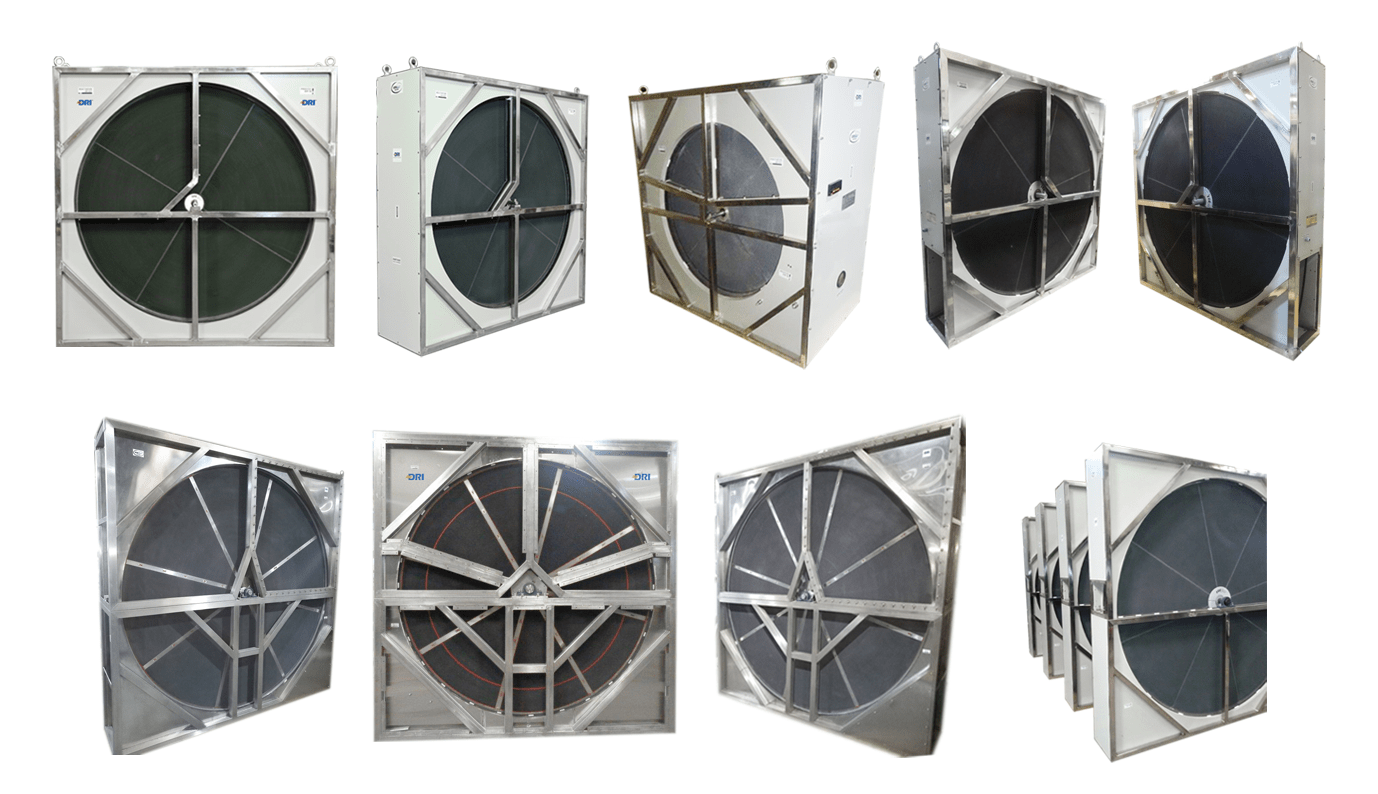 DRI's Active Dehumidification Wheels, Desiccant Dehumidification